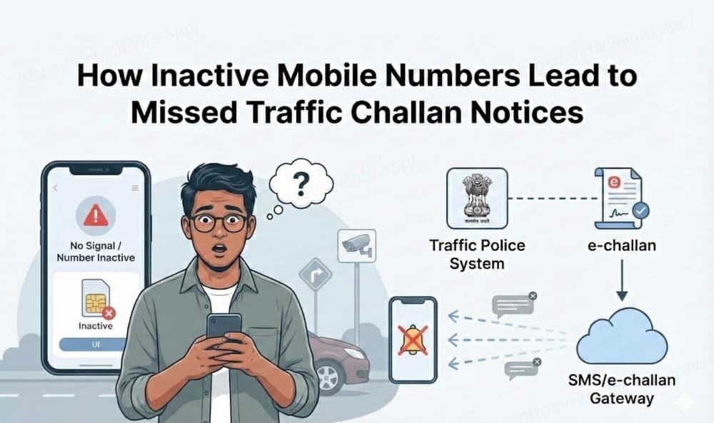 How Inactive Mobile Numbers Lead to Missed Traffic Challan Notices