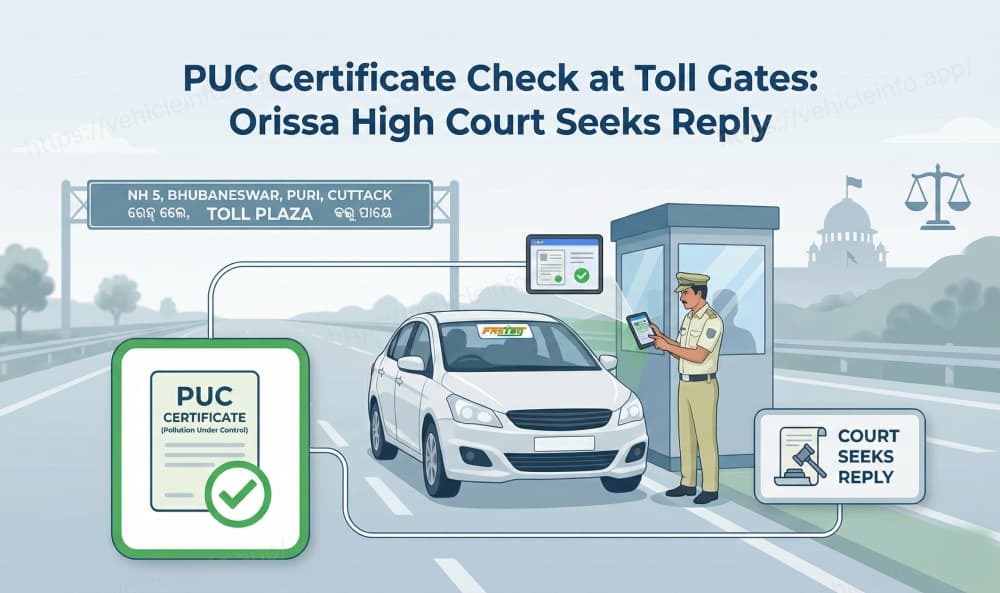 PUC Certificate Check at Toll Gates: Orissa High Court Seeks Reply